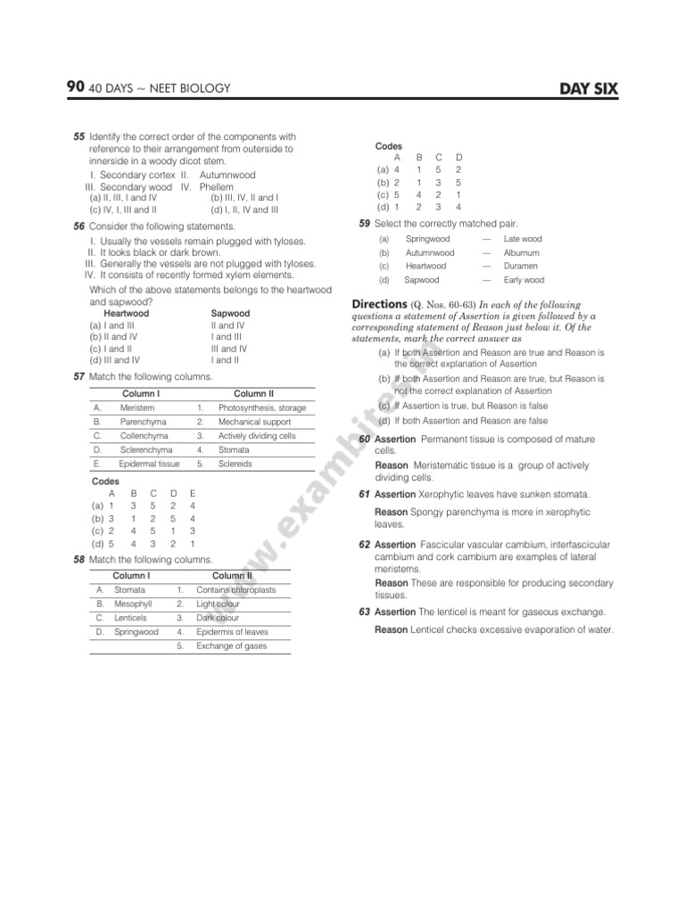 Arihant 40 Days Crash Course for NEET Biology 2022 (part-2) | PDF ... Arihant 40 Days Crash Course for NEET Biology 2022 (part-2) | PDF ...