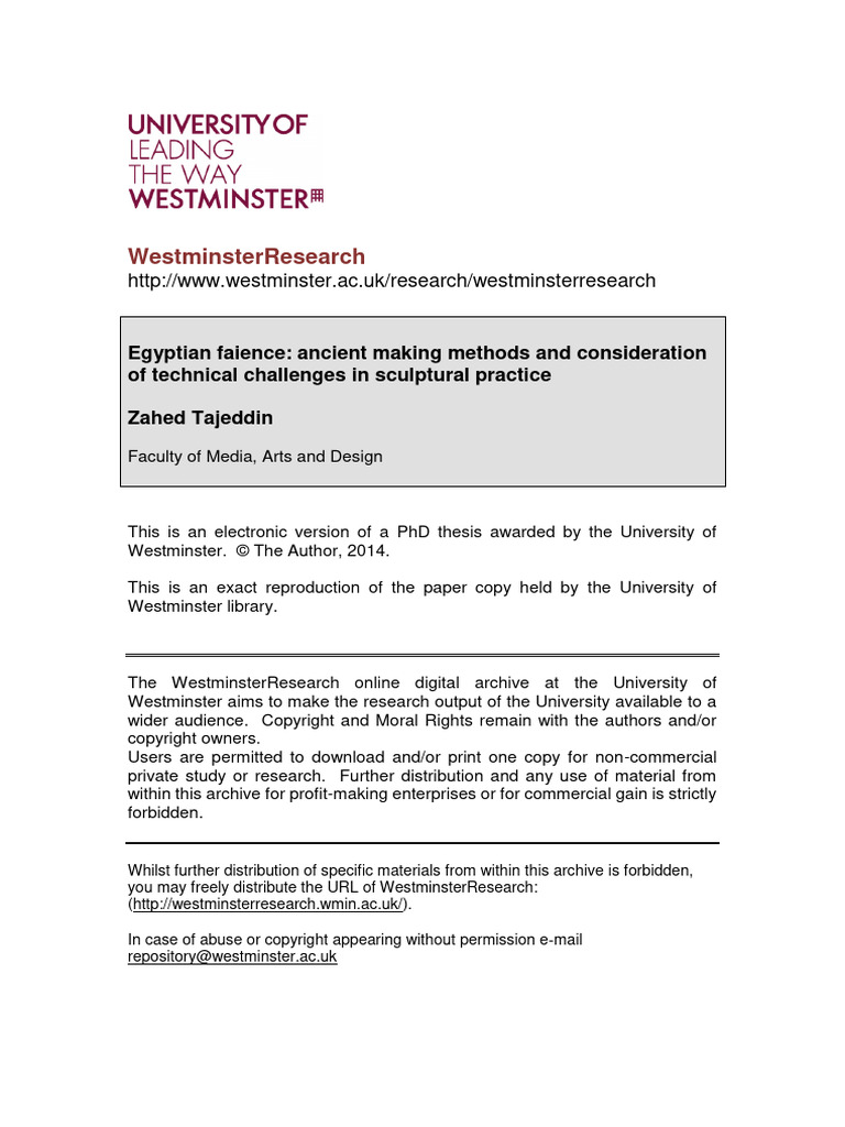 Egyptian_faience_ancient_making_methods | PDF | Materials
