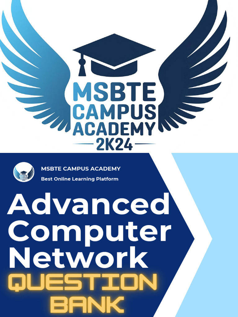 Advanced Computer Network IMP QB By MSBTE CAMPUS ACADEMY | PDF | Routing | Transmission Control ...