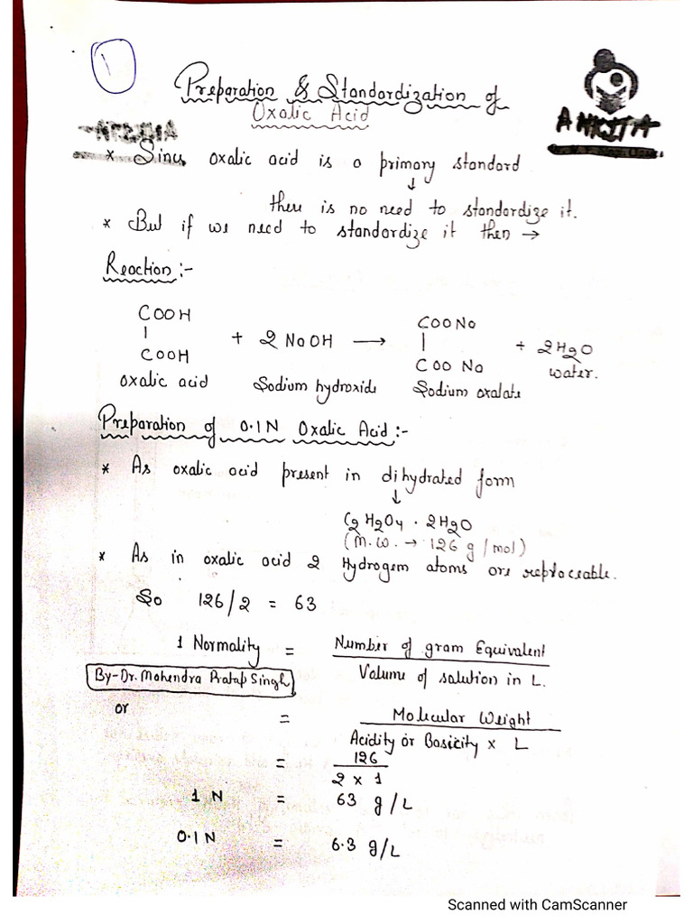 Pharmaceutical Analysis Notes Pdf