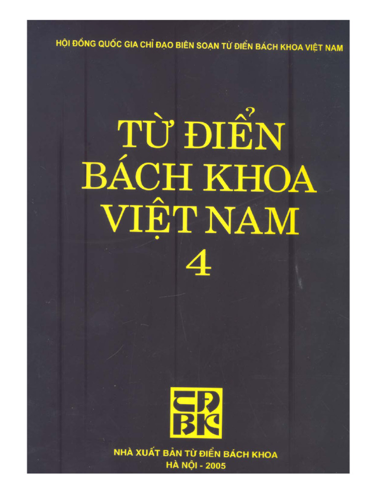 Tu Dien Bach Khoa Viet Nam 4 | PDF
