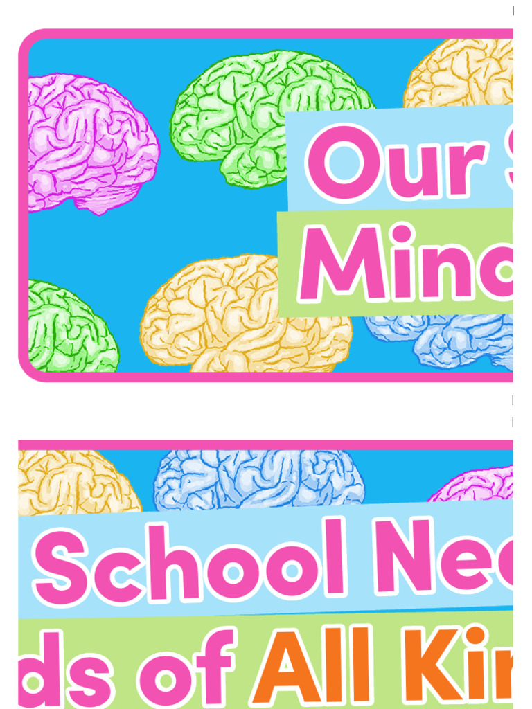 Our School Needs Minds of All Kinds Banner | PDF