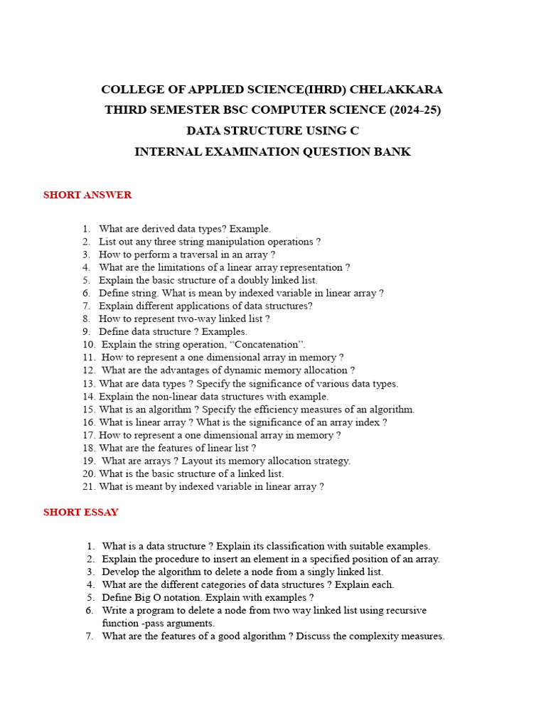 dsqnbank | PDF | Theoretical Computer Science | Algorithms