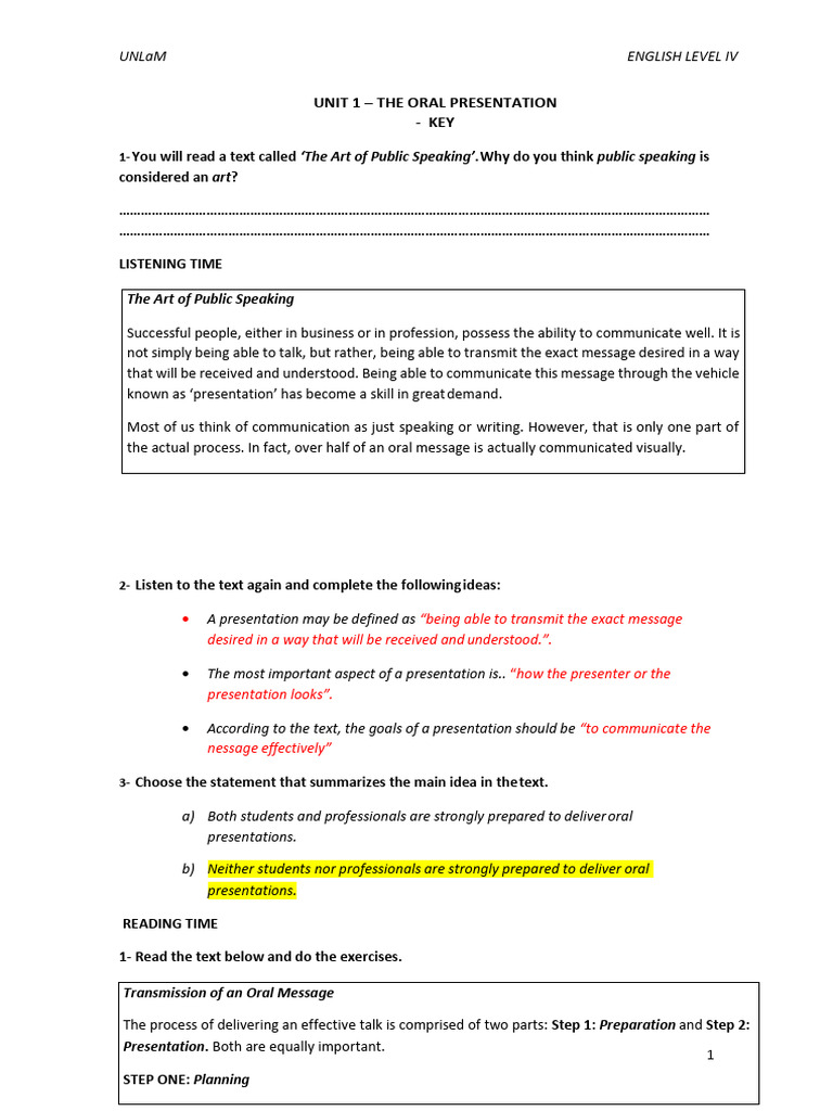 KEY-UNIT-1-Part-1 | PDF | English Language | Jargon