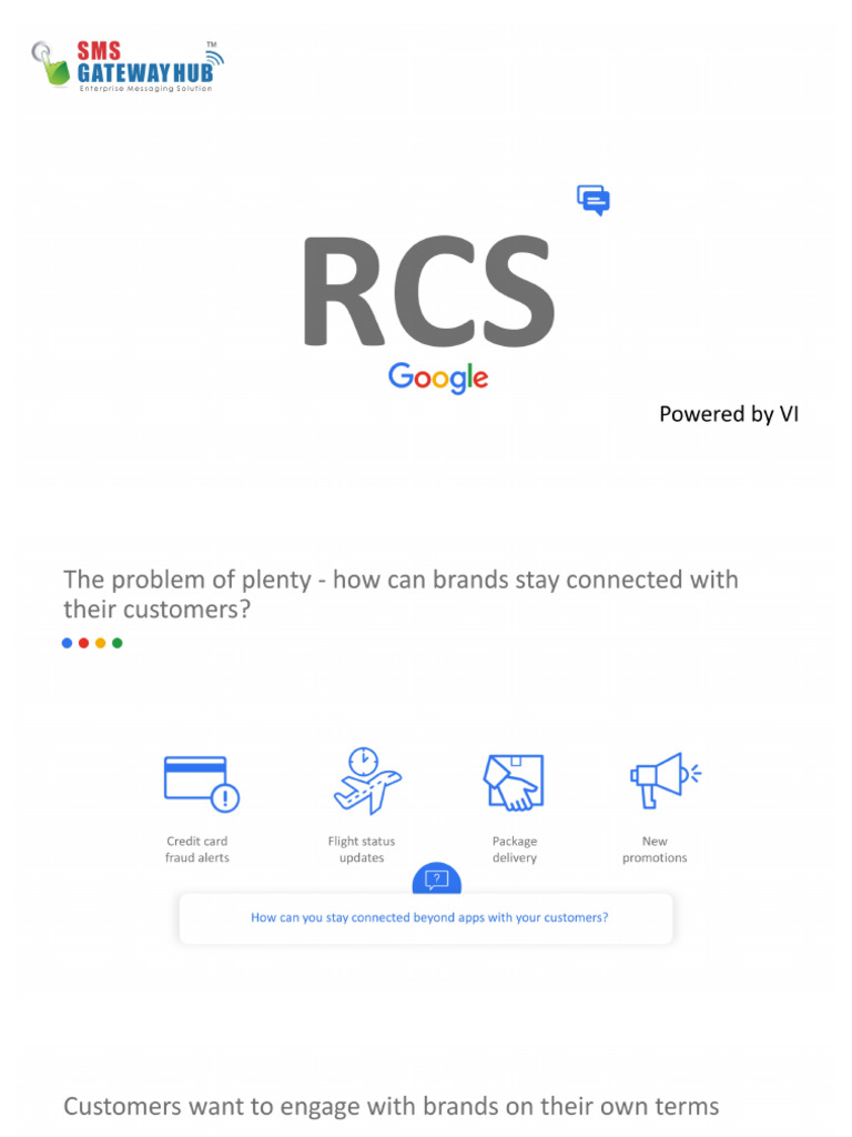 Google RCS SMSGATEWAYHUB | PDF