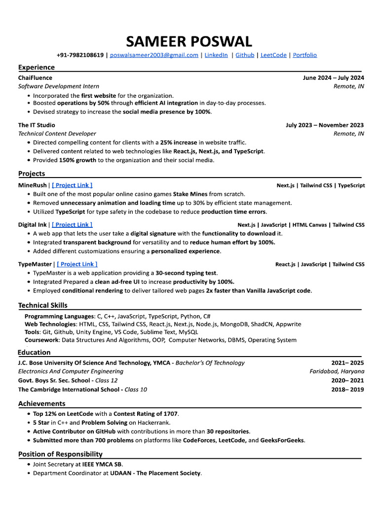 Poswal Resume | PDF Poswal Resume | PDF