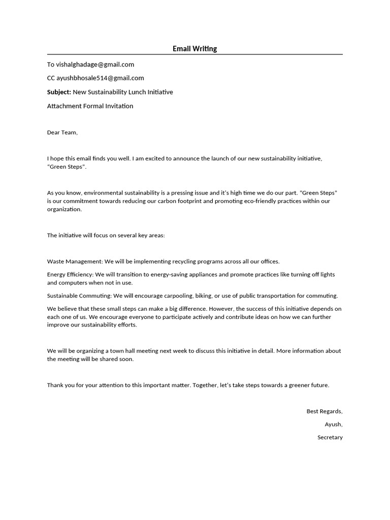 Eng Email Writing | PDF