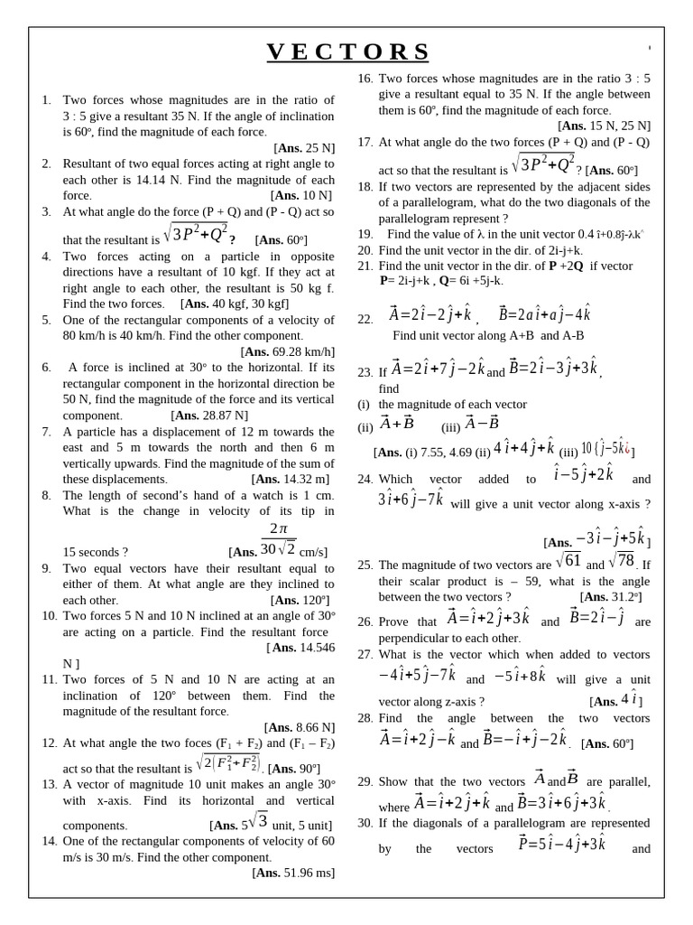 Vectors Modified On 2021 | PDF | Euclidean Vector | Force