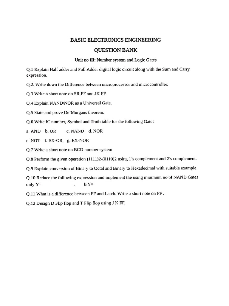 BEE (Electronics) | PDF