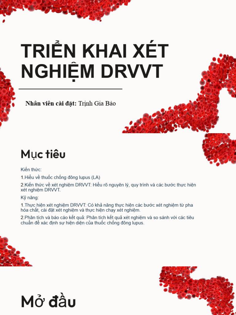 Triển Khai Xét Nghiệm DRVVT | PDF