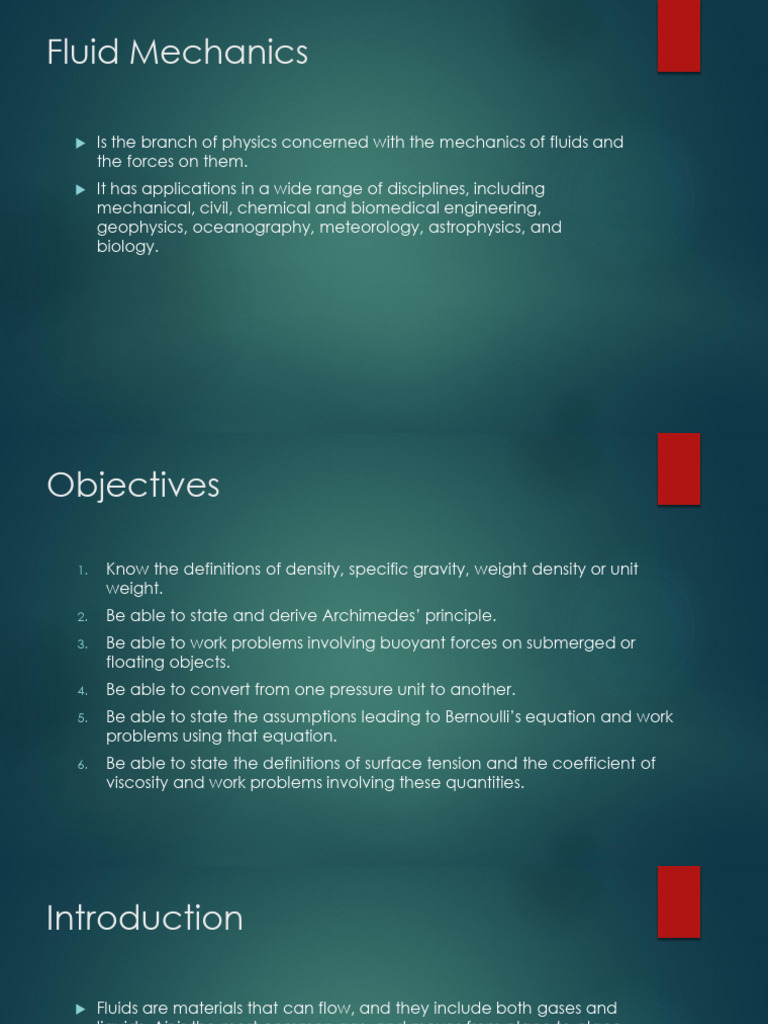 Fluid-Mechanics | PDF | Density | Pressure