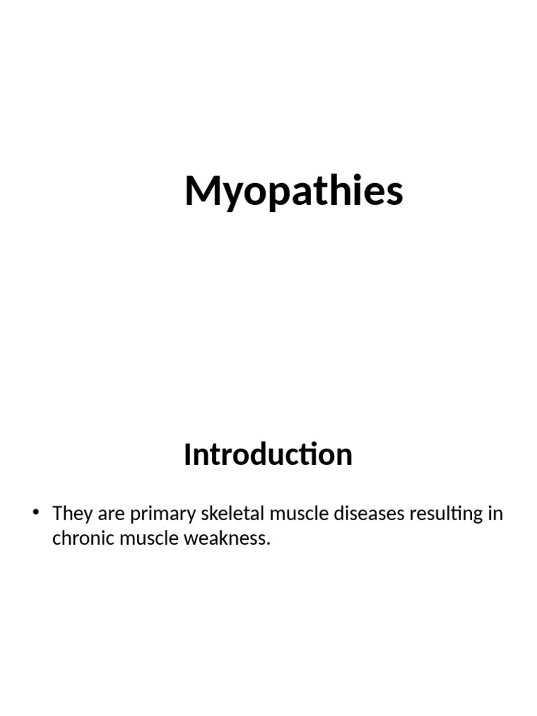 Myopathies and Muscular Dystrophies Overview | PDF | Muscular Dystrophy ...