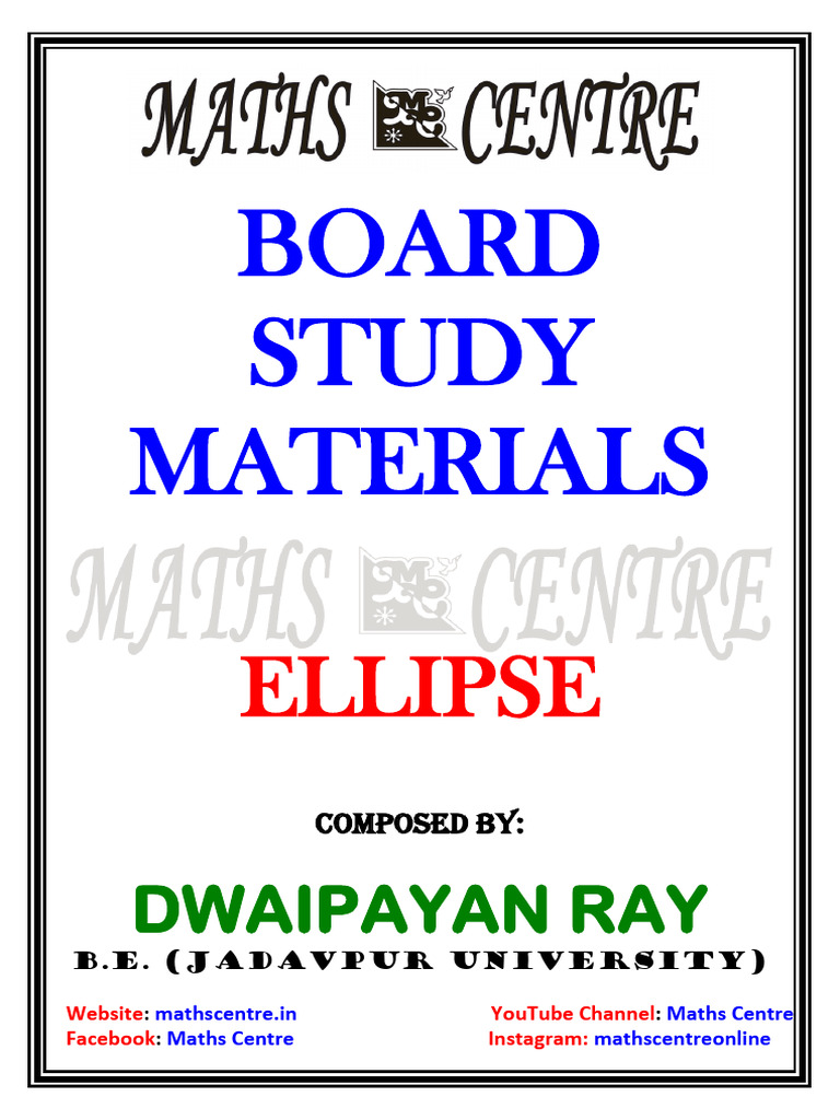 Ellipse | PDF | Ellipse | Classical Geometry Ellipse | PDF | Ellipse | Classical Geometry