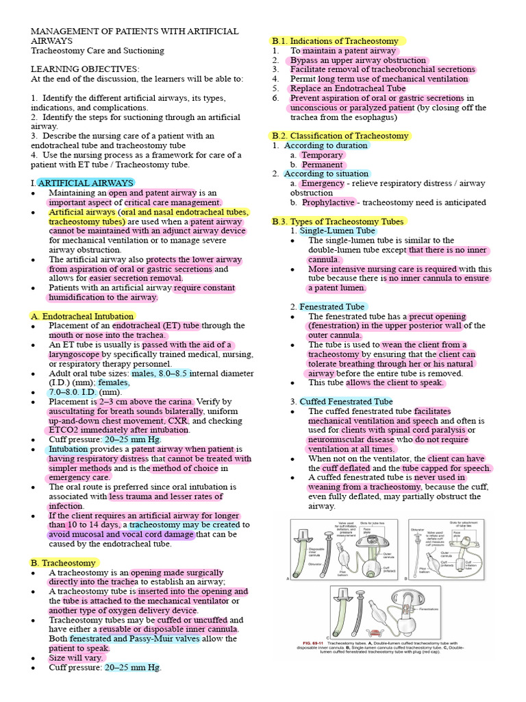 Tracheostomy Care & Suctioning Guide | PDF | Respiratory Tract ...