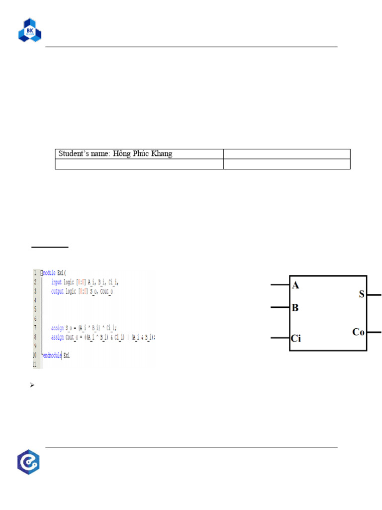 TT01 Prelab4 HongPhucKhang 2351038 | PDF | Field Programmable Gate Array | Frequency