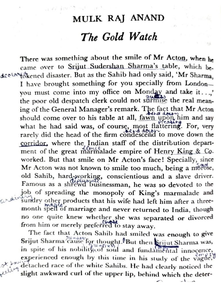 The Gold Watch | PDF