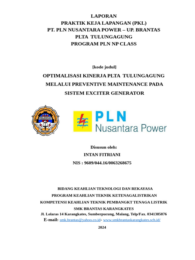 LAPORAN Progress 1541 | PDF