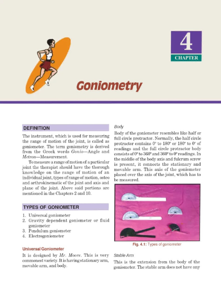 Goni Ometer | PDF | Anatomical Terms Of Motion | Arm