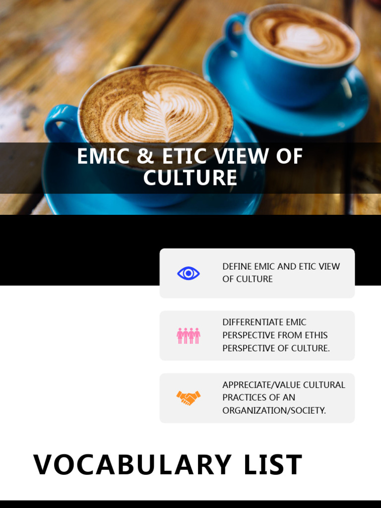 Emic-and-Etic-View | PDF | Liberal Arts Education | Social Psychology