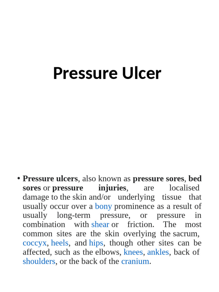 Stop Pressure Injury. No Vids PPTX | PDF | Patient | Clinical Medicine