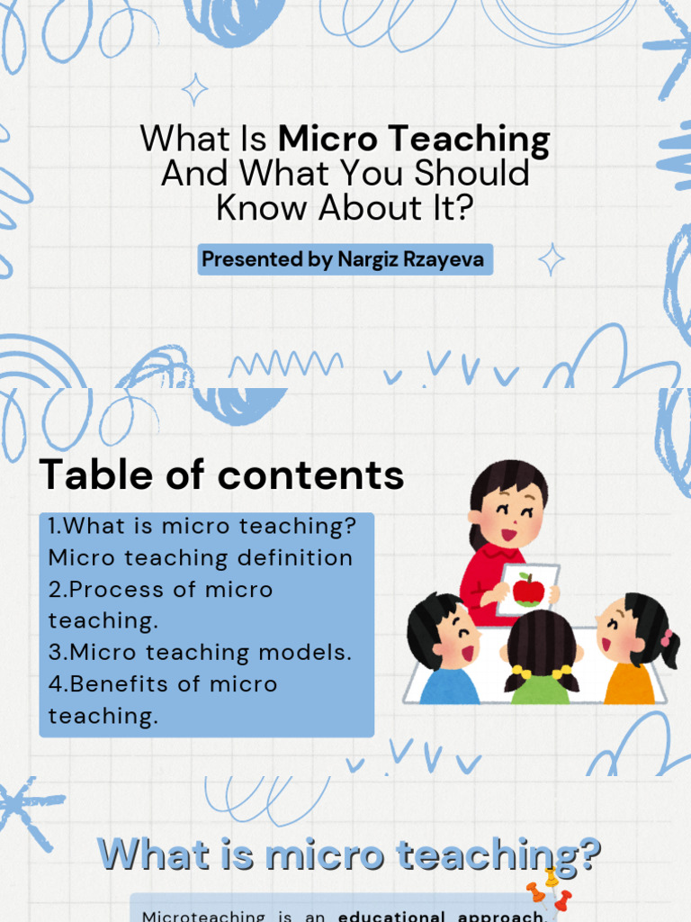Microteaching | PDF | Teachers | Human Communication