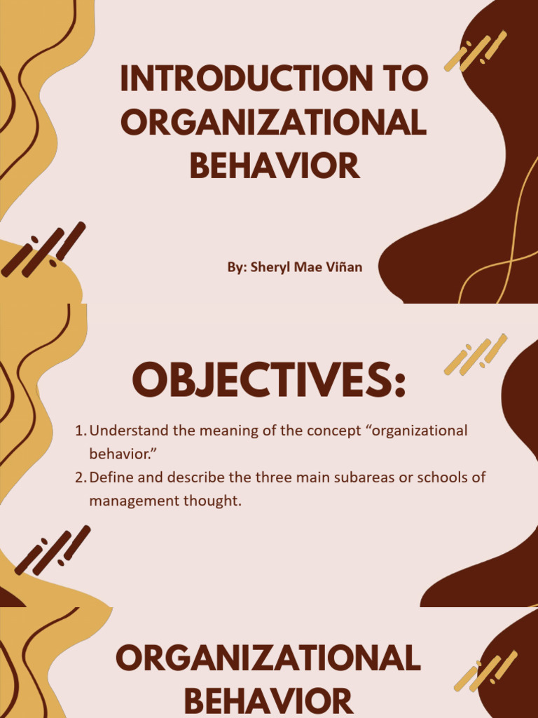 Group 1 Ob Introduction What is Ob | PDF | Leadership | Organizational Behavior