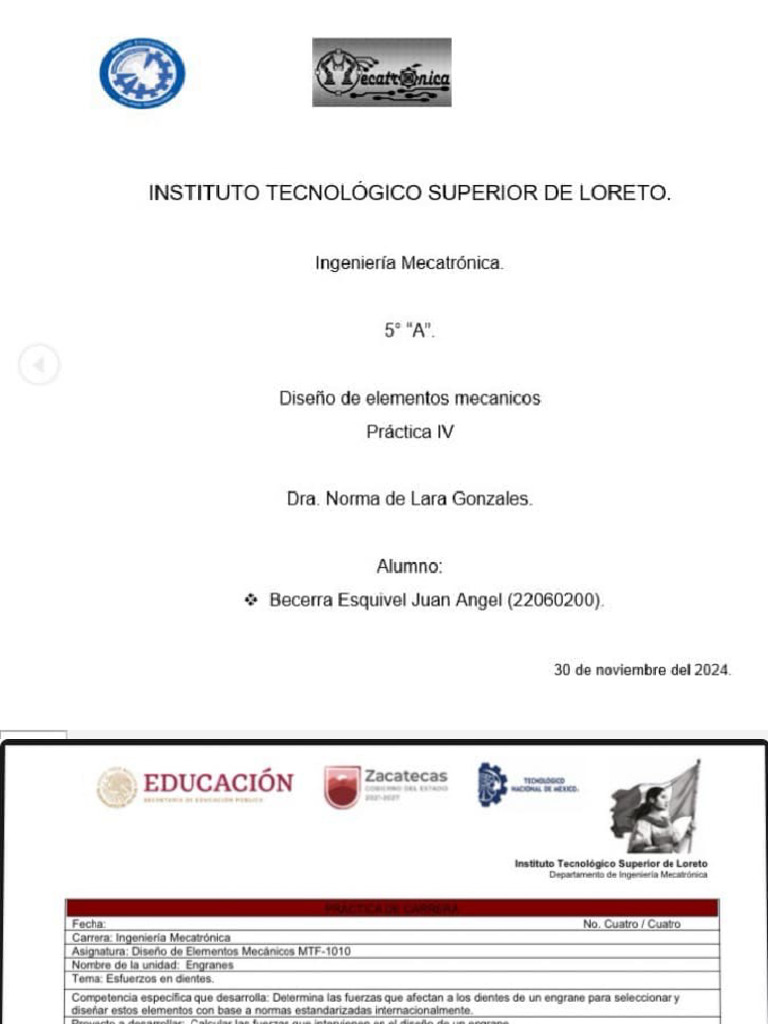 Practica 4 Diseño de Elementos | PDF