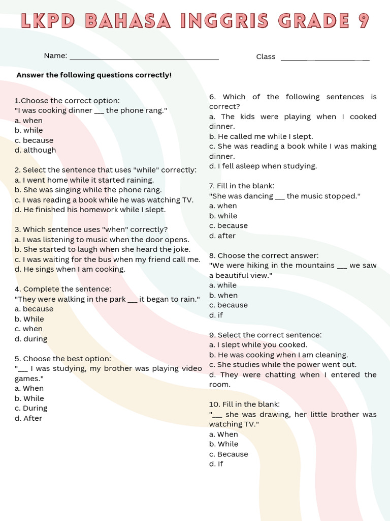 LKPD When and While-1 | PDF