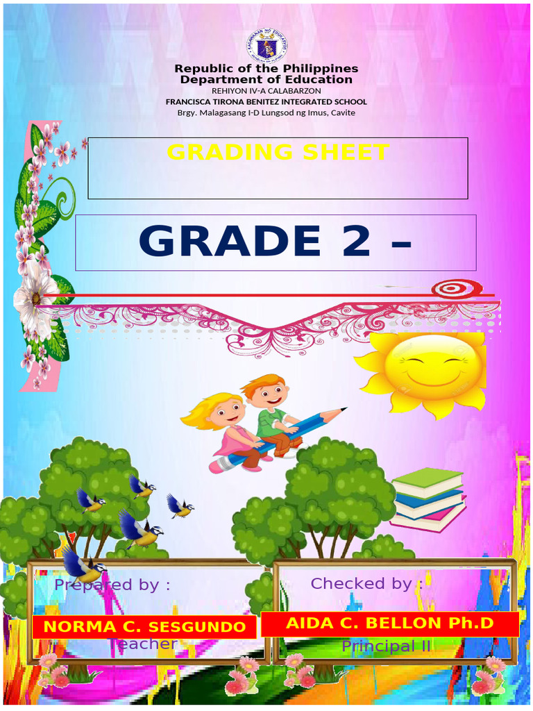 Grade 2 Grading Sheet - CALABARZON | PDF
