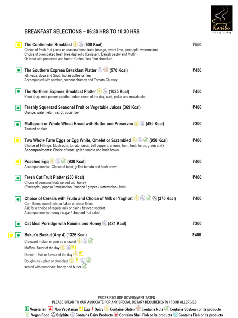 Karibu-Food-Menu | PDF | Hamburgers | Indian Cuisine