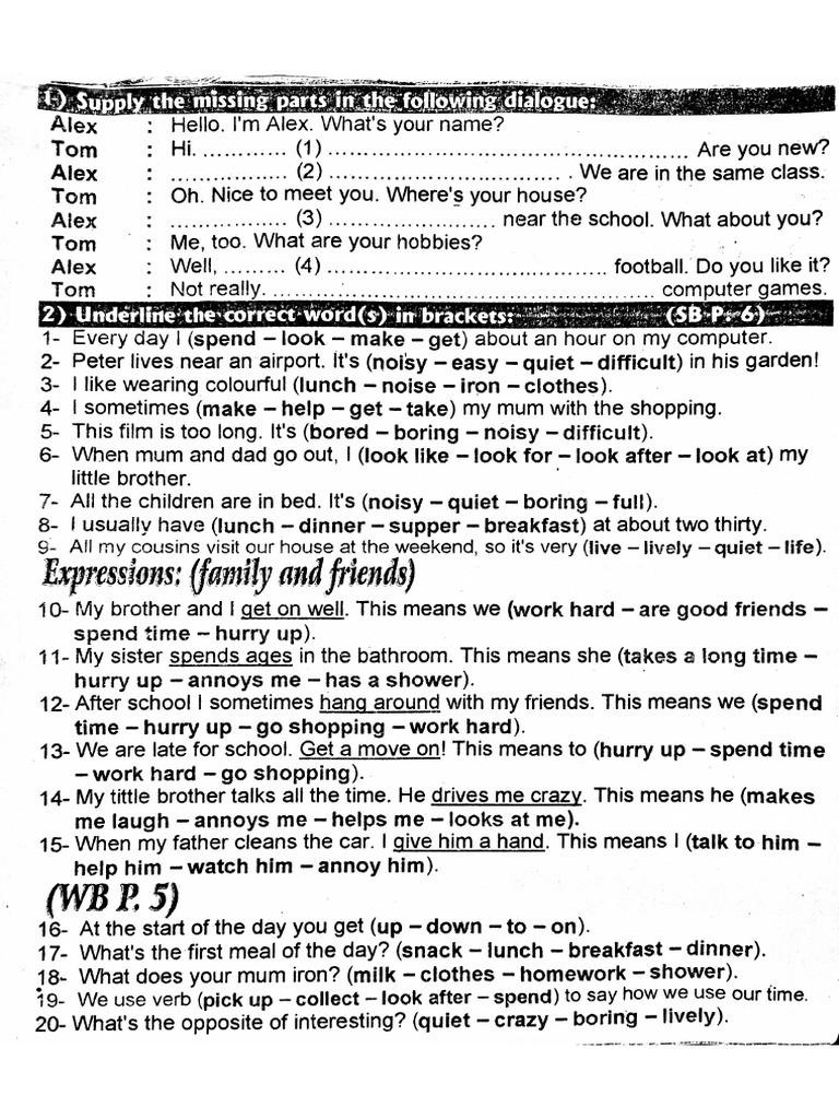 Prep1 - English - 1st Term - Aim High - Unit1 - Mr. Yasser Saad | PDF