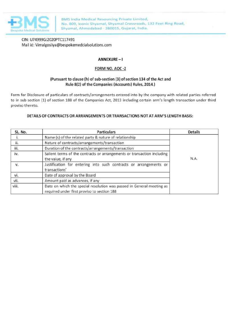AOC-2_Annexure_Signed | PDF