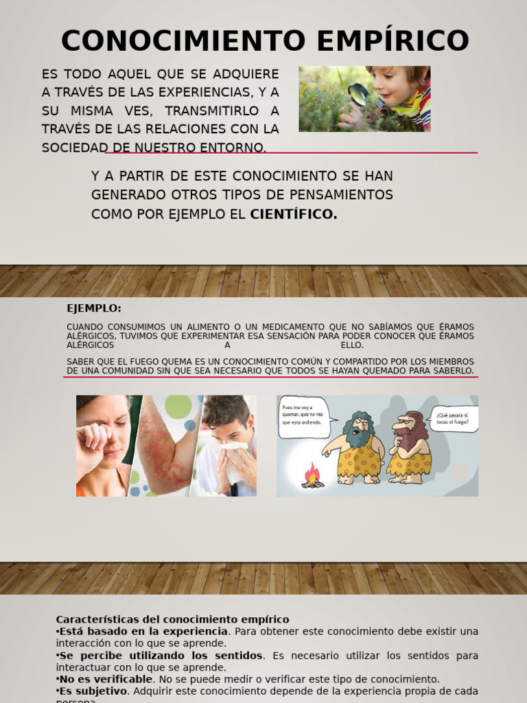 Conocimiento empírico | PDF | Conocimiento | Experiencia