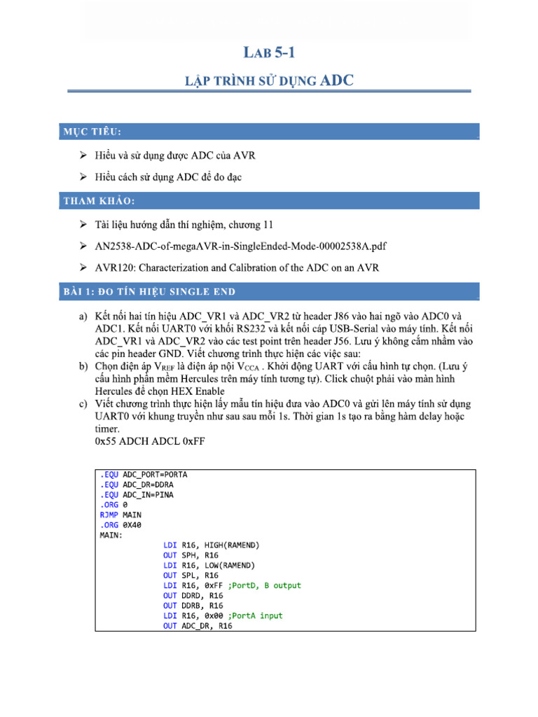 Lab5 - 1 Ee2039 Hcmut | PDF