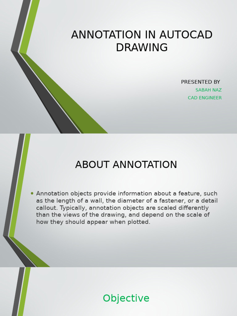 AutoCAD Annotation Guide | PDF