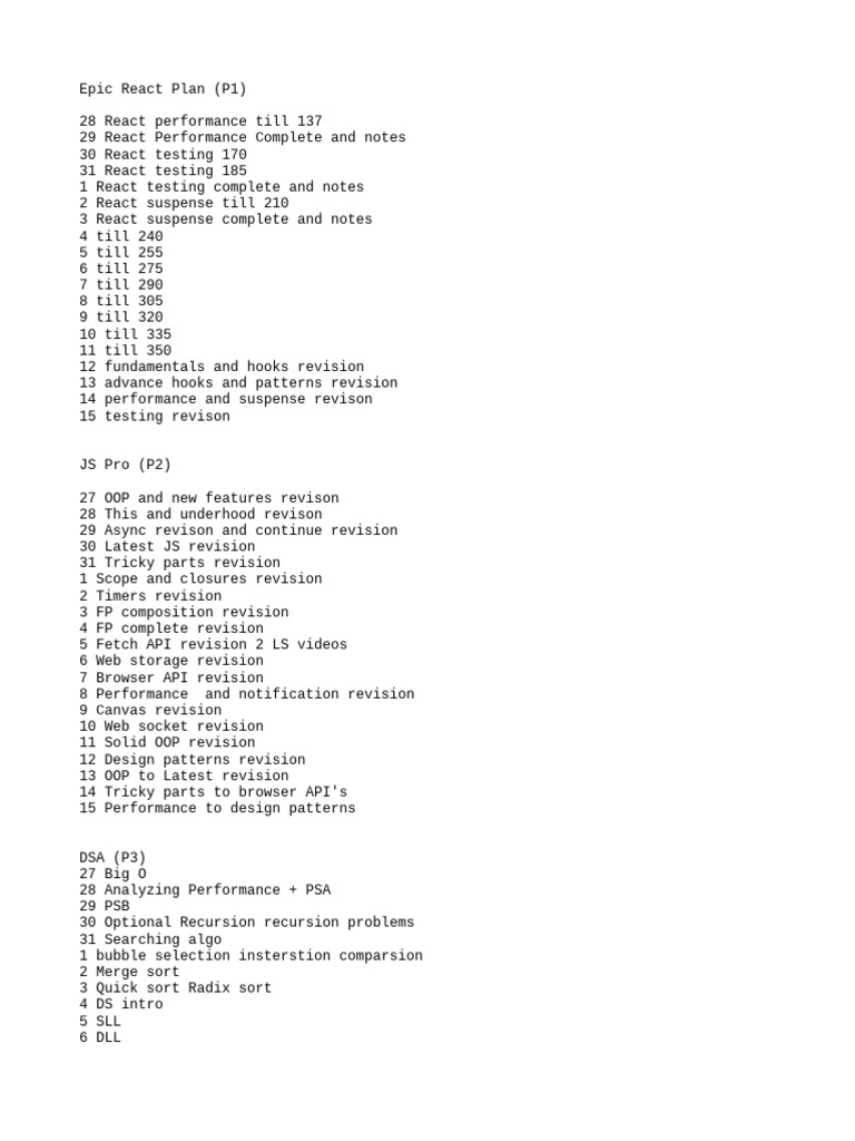 Epic React Plan | PDF