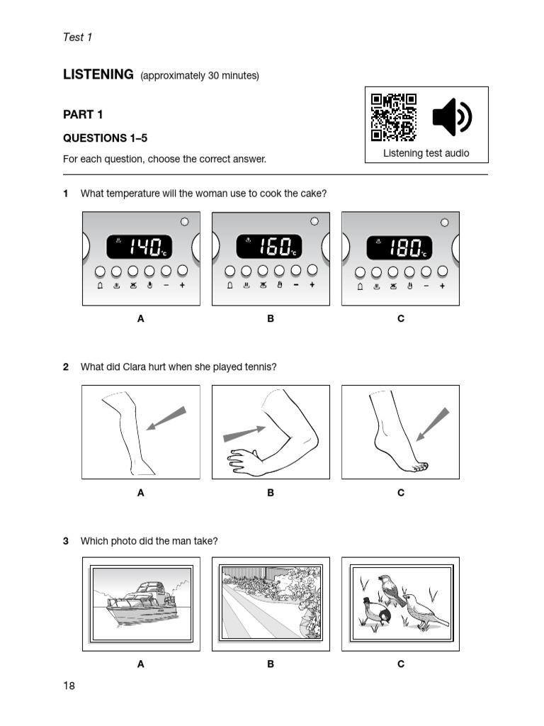 KET 2 2020 A2 Key 2 With Answers Trang 2 | PDF