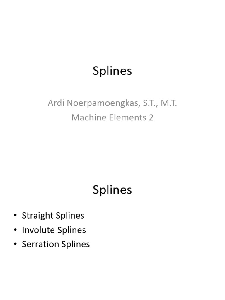 NDEyMTAyMTcwMTAx - 13. Machine Elements 2-Splines | PDF