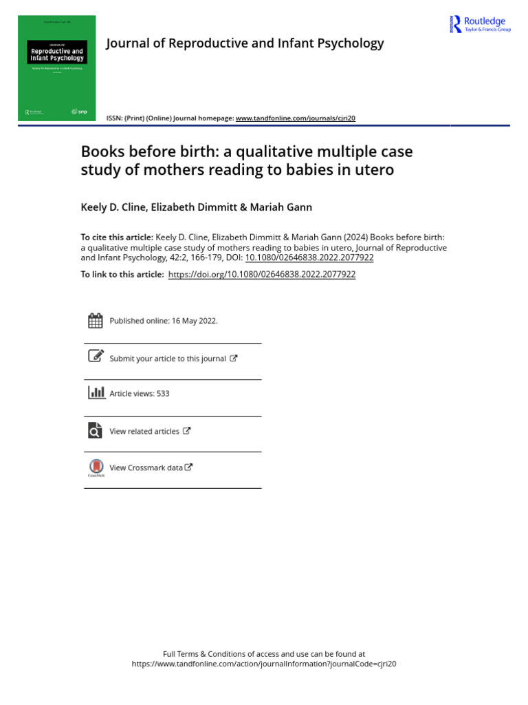 Books Before Birth a Qualitative Multiple Case Study of Mothers Reading ... Books Before Birth a Qualitative Multiple Case Study of Mothers Reading ...