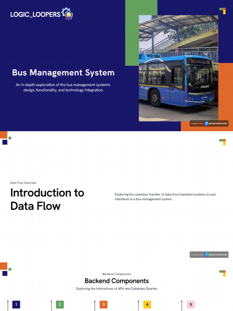 Bus Management System Presentation | PDF