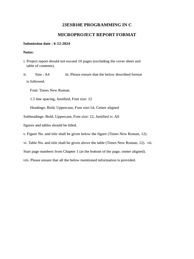 C Programming Microproject Guide | PDF | Printing | Typography