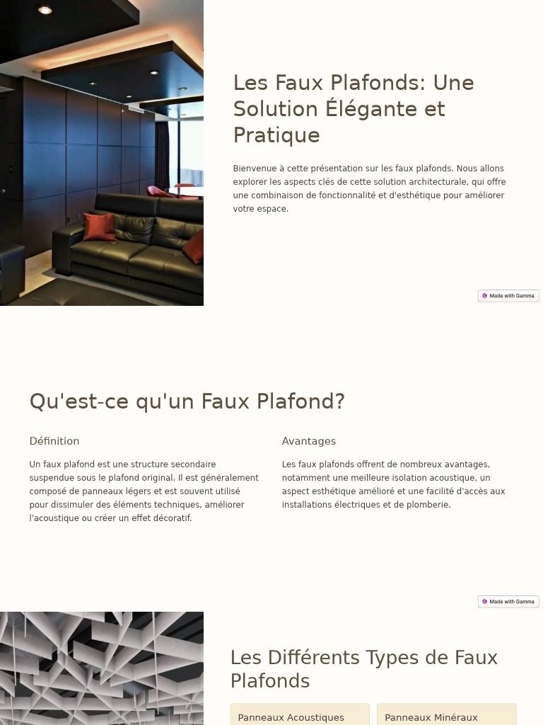 Les-Faux-Plafonds-Une-Solution-Elegante-et-Pratique | PDF | Ventilation (Architecture)