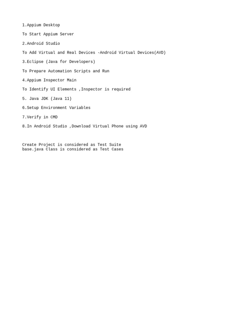 Appium Installation | PDF