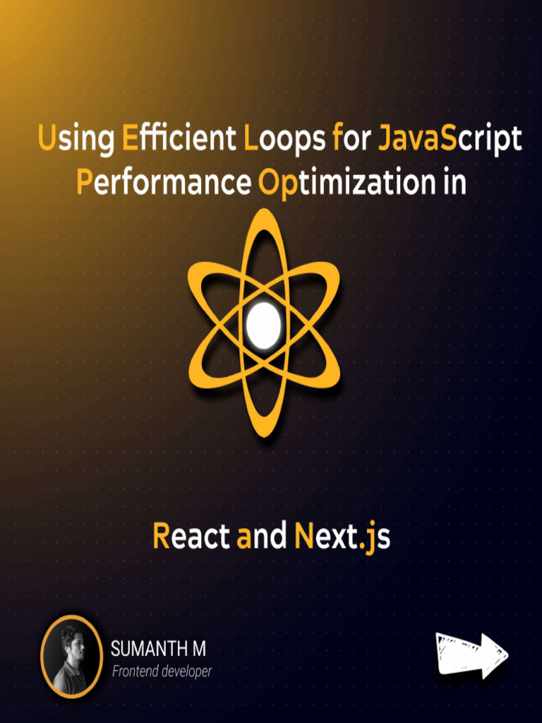 Using Efficient Loops For Performance Optimisation (JS) | PDF