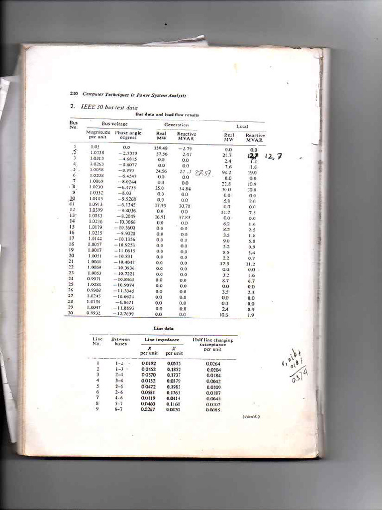 Data Ieee 30 Bus Pdf