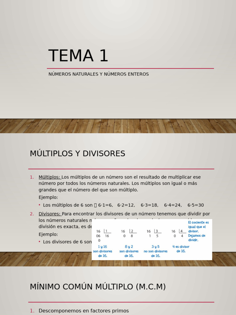 T1. Numeros Naturales y Numeros Enteros | PDF