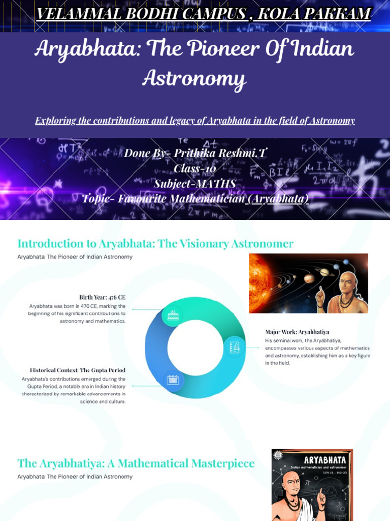 Aryabhata The Pioneer of Indian Astronomy - PDF - 20241103 - 134410 - 0000 | PDF