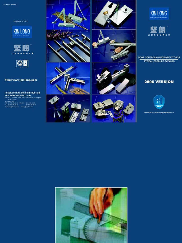 Kin Long_Door Controls Hardware Fittings_2006 | PDF | Door | Bearing ...