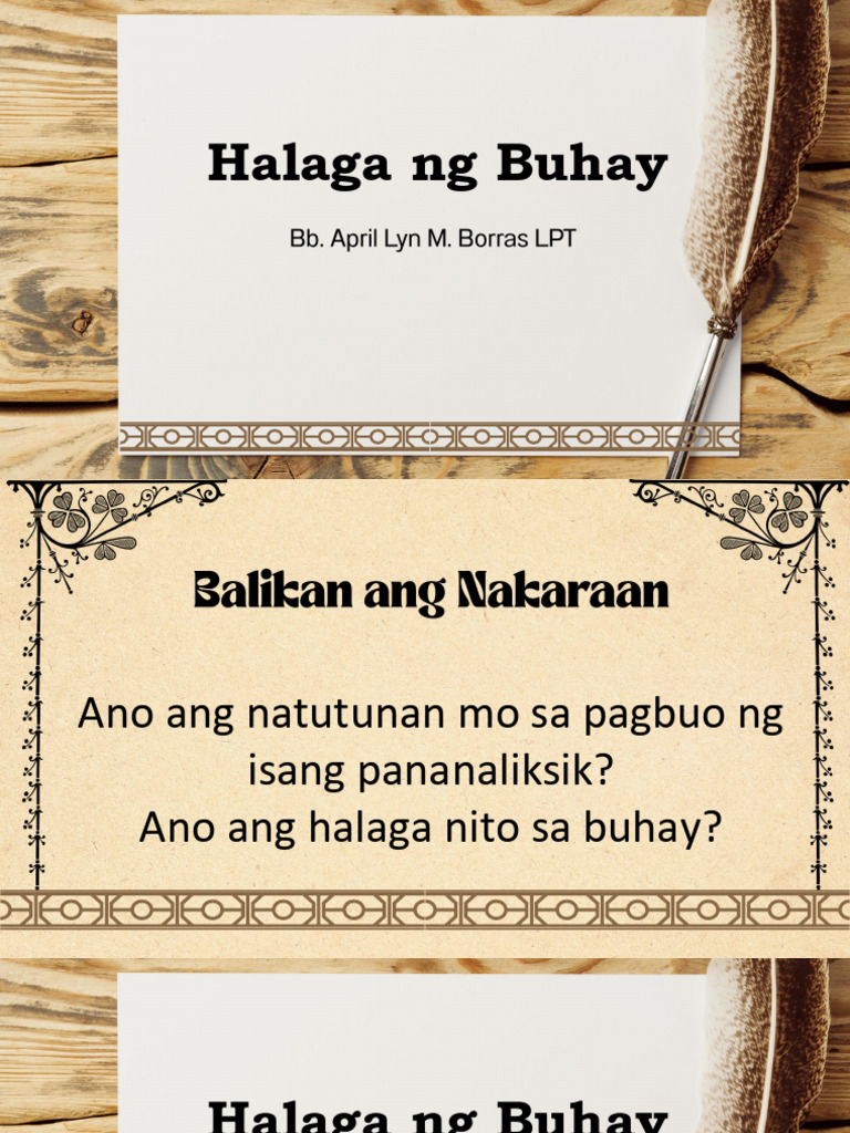 Halaga NG Buhay | PDF