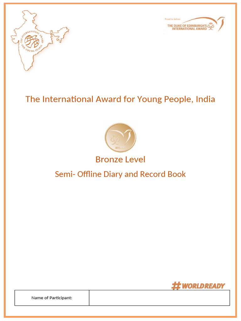 IAYP Bronze Level Record Book | PDF
